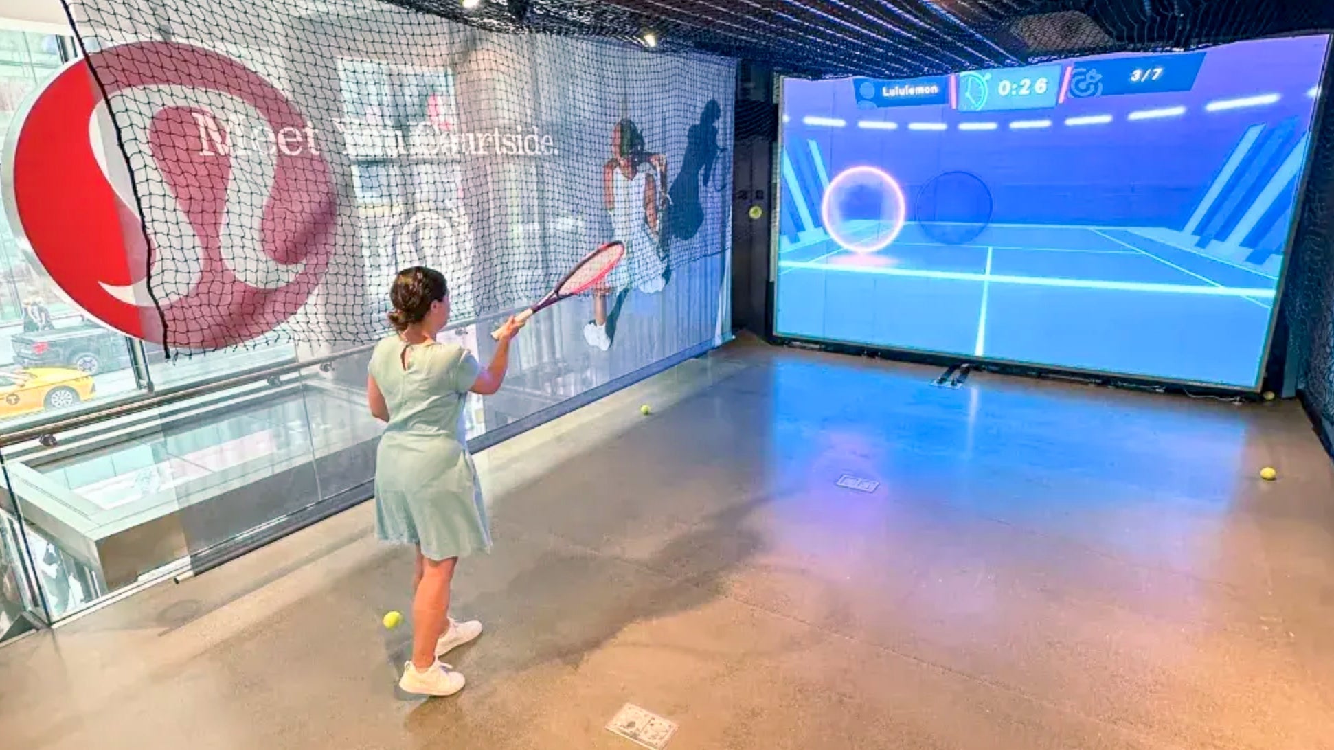 Lululemon's US Open activation with MultiBall